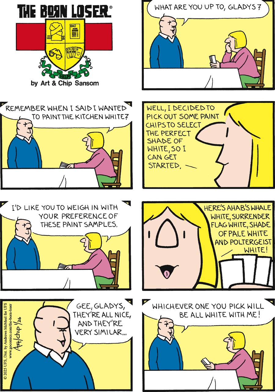 The Born Loser by Art and Chip Sansom for January 26, 2025 - GoComics