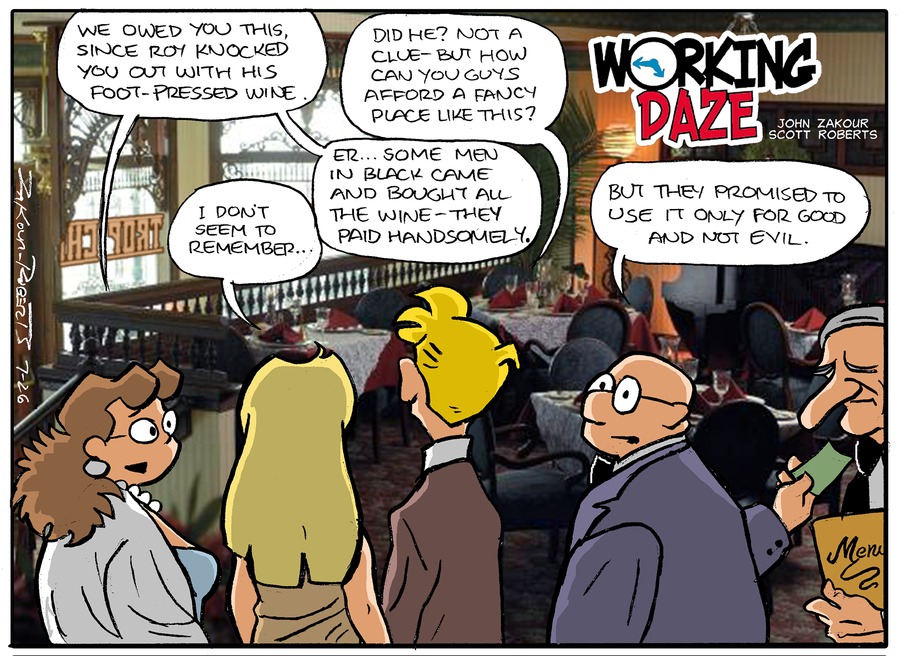 Working Daze by John Zakour and Scott Roberts for July 26, 2015 - GoComics