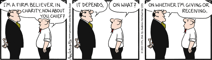 The Born Loser by Art and Chip Sansom for March 31, 2023 - GoComics