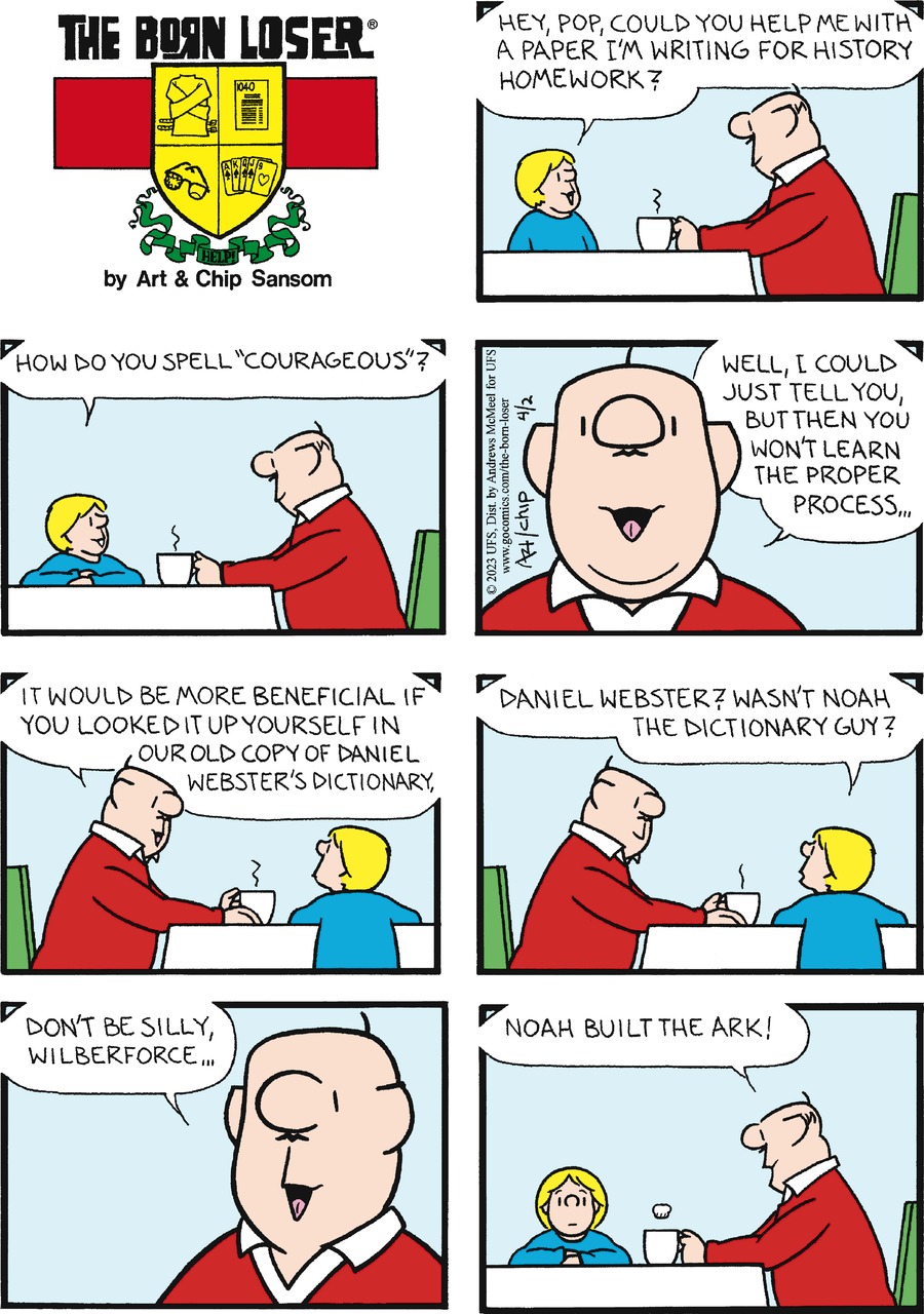 The Born Loser by Art and Chip Sansom for April 02, 2023 - GoComics