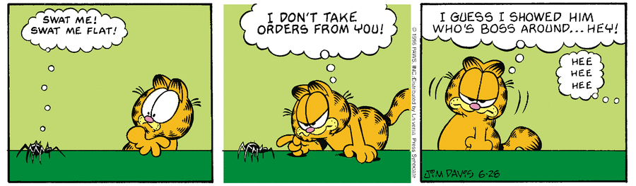 Garfield by Jim Davis for June 28, 1996 - GoComics