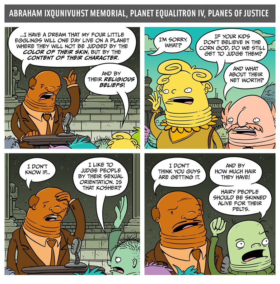 Scenes from a Multiverse by Jon Rosenberg for August 24, 2016 - GoComics