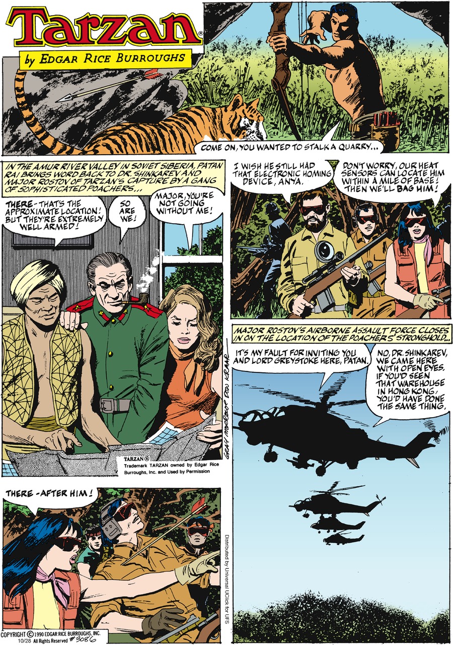 Tarzan by Edgar Rice Burroughs for October 28, 2012 | GoComics