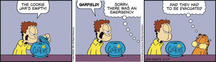 Garfield by Jim Davis for February 27, 2024 - GoComics