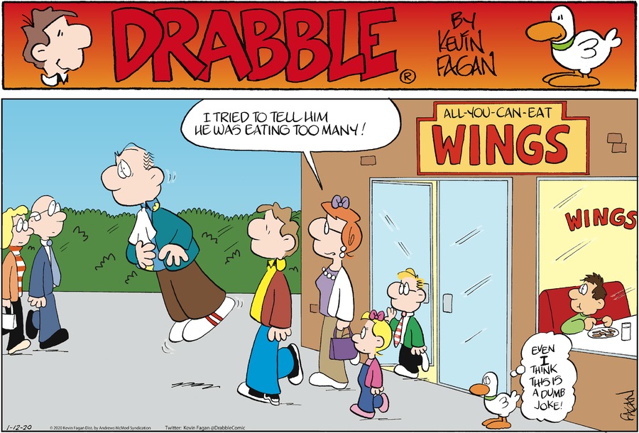 Drabble by Kevin Fagan for January 12, 2020 | GoComics