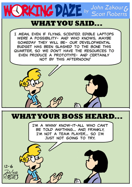 Working Daze by John Zakour and Scott Roberts for December 6, 2024 ...