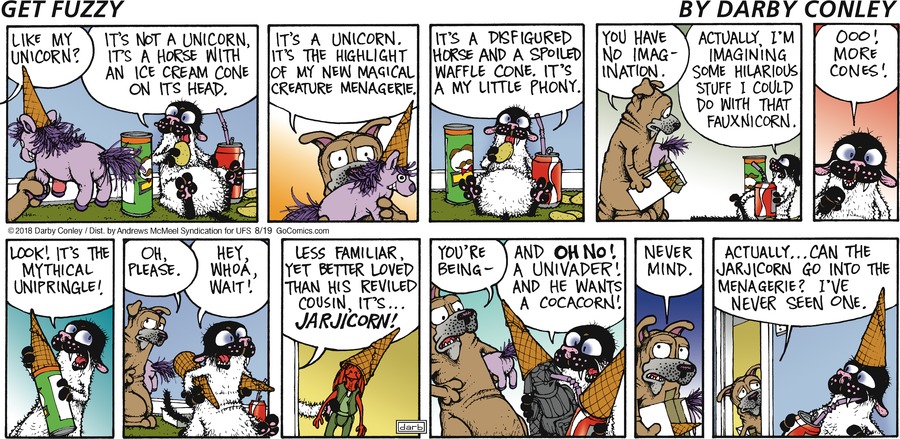 Get Fuzzy by Darby Conley for August 19, 2018 - GoComics