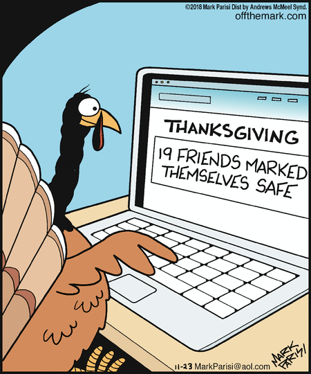 Off the Mark by Mark Parisi for November 23, 2018 - GoComics