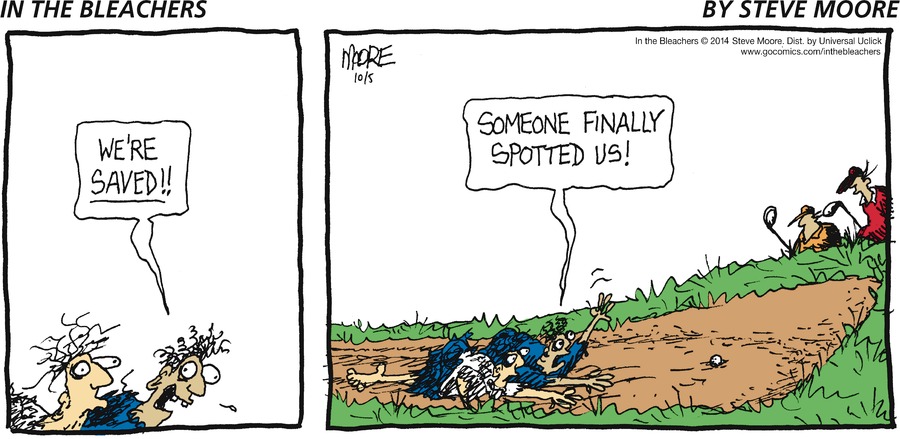 In the Bleachers by Ben Zaehringer for October 05, 2014 - GoComics
