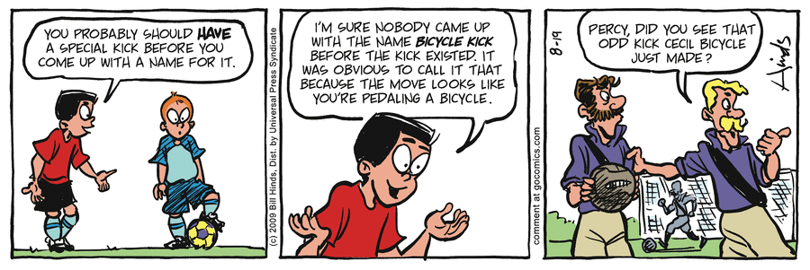 Cleats by Bill Hinds for August 22, 2018 - GoComics