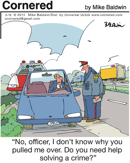 Cornered by Mike Baldwin for March 12, 2015 - GoComics
