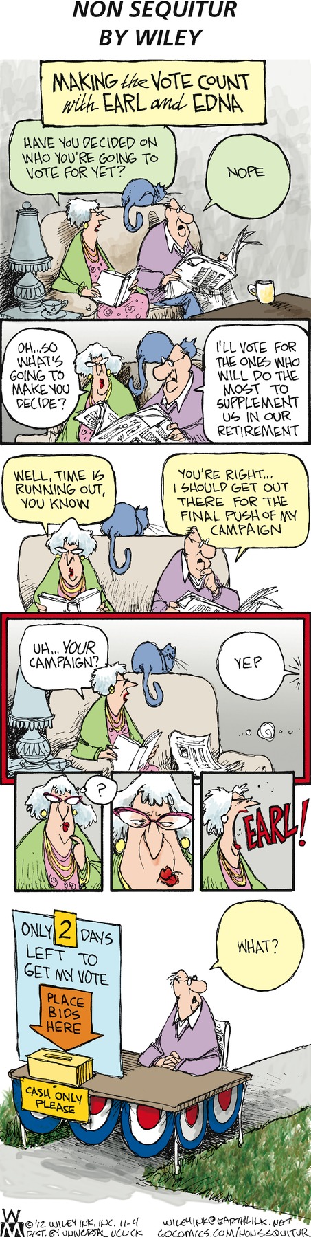 Non Sequitur by Wiley Miller for November 04, 2012 - GoComics