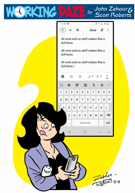 Working Daze by John Zakour and Scott Roberts for May 11, 2020 - GoComics