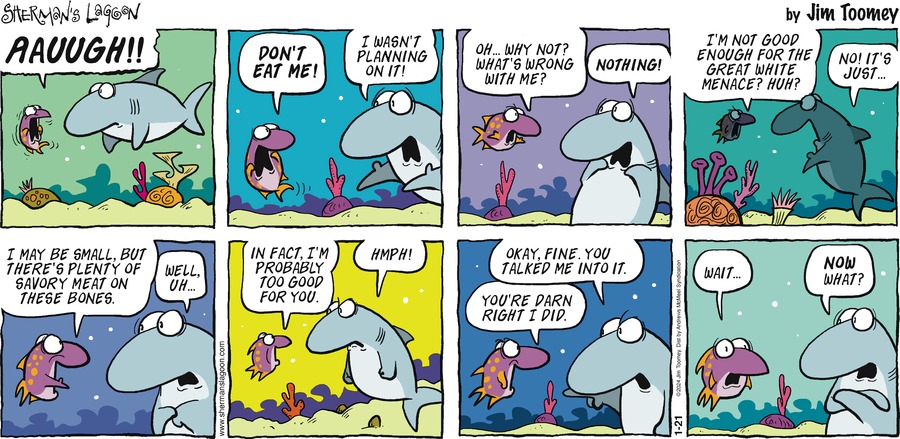 Sherman's Lagoon by Jim Toomey for January 21, 2024 - GoComics