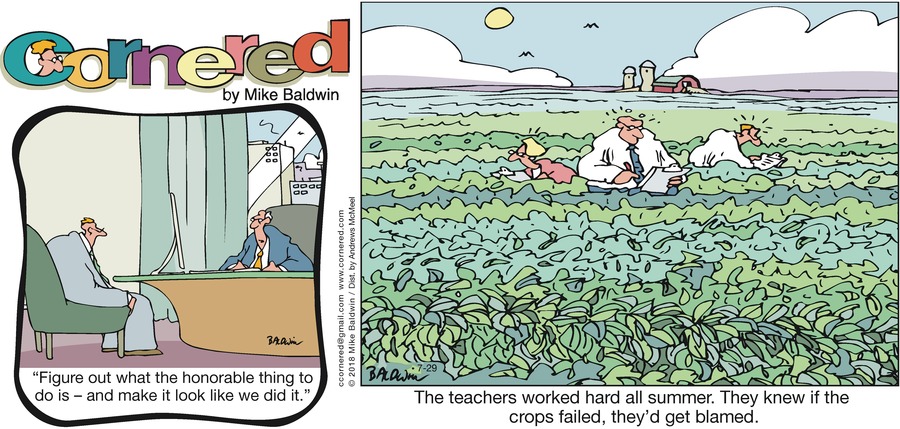 Cornered by Mike Baldwin for July 29, 2018 - GoComics