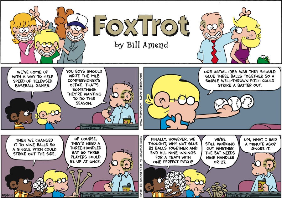 FoxTrot by Bill Amend for April 12, 2015 - GoComics
