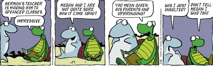 Sherman's Lagoon by Jim Toomey for January 24, 2025 - GoComics