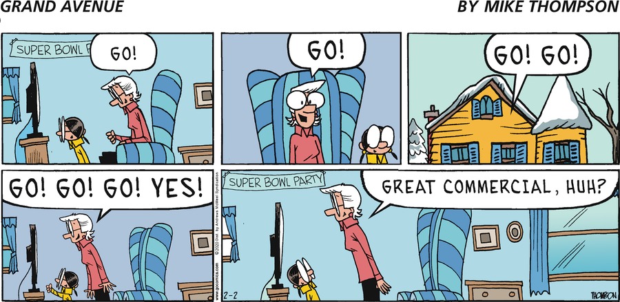 Grand Avenue by Mike Thompson for February 02, 2020 - GoComics