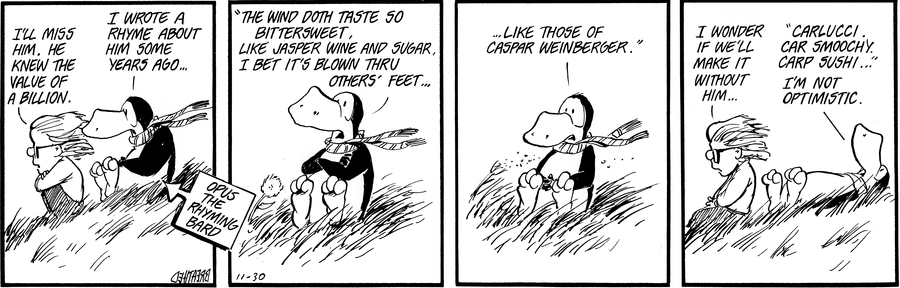 Bloom County by Berkeley Breathed for November 30, 1987 - GoComics