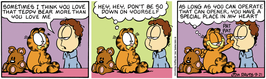 Garfield by Jim Davis for September 21, 1995 - GoComics
