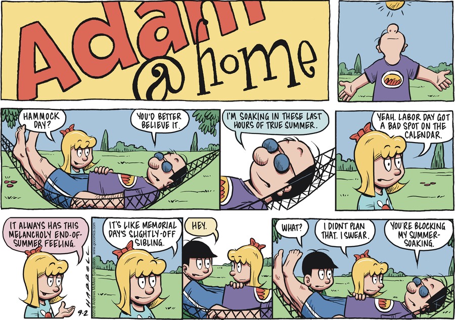 Adam@Home by Rob Harrell for September 2, 2018 | GoComics