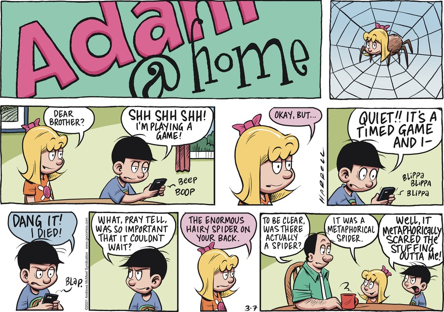 Adam@Home by Rob Harrell for March 7, 2021 | GoComics