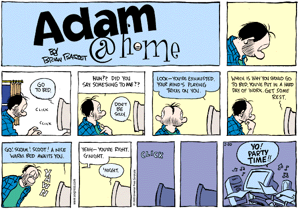 Adam@Home by Rob Harrell for February 20, 2000 - GoComics