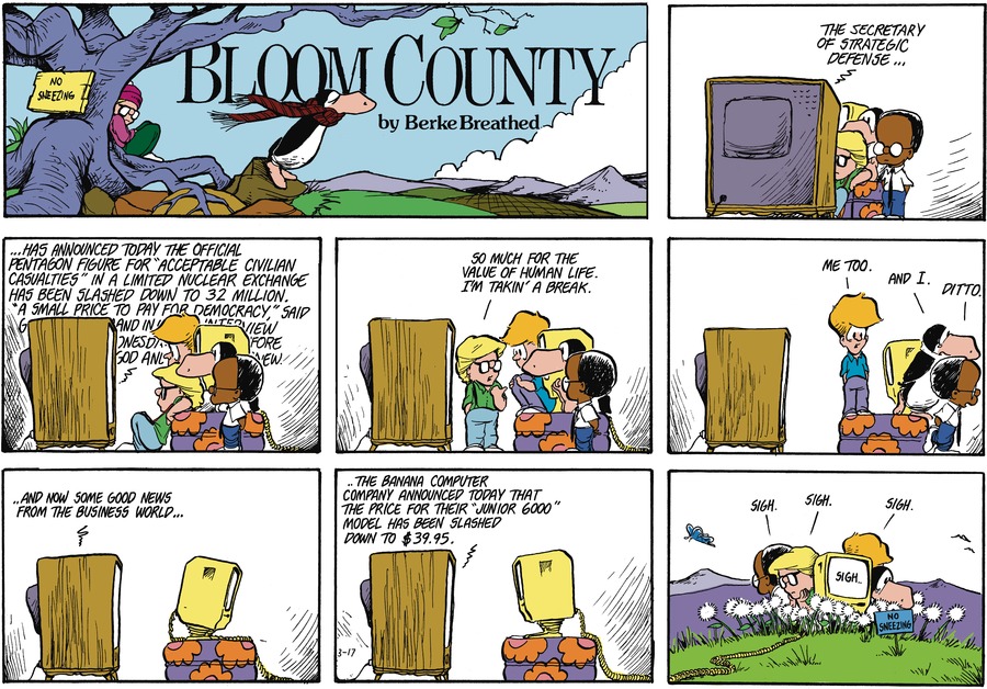 Bloom County by Berkeley Breathed for March 1, 2021 | GoComics
