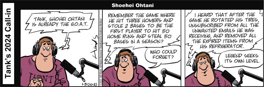 Tank McNamara by Bill Hinds for January 03, 2025 - GoComics