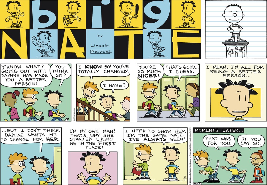 Big Nate By Lincoln Peirce For March 02 2025 Gocomics