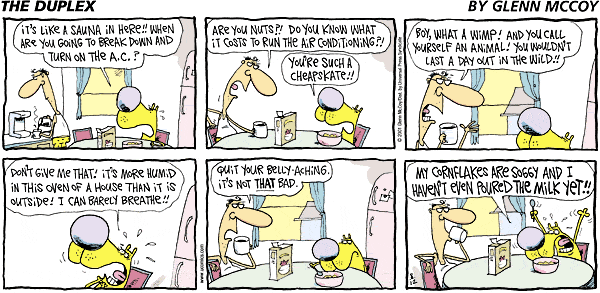 The Duplex by Glenn McCoy for August 12, 2001 - GoComics