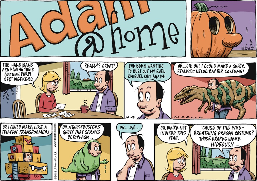 Adam@Home by Rob Harrell for October 18, 2015 - GoComics